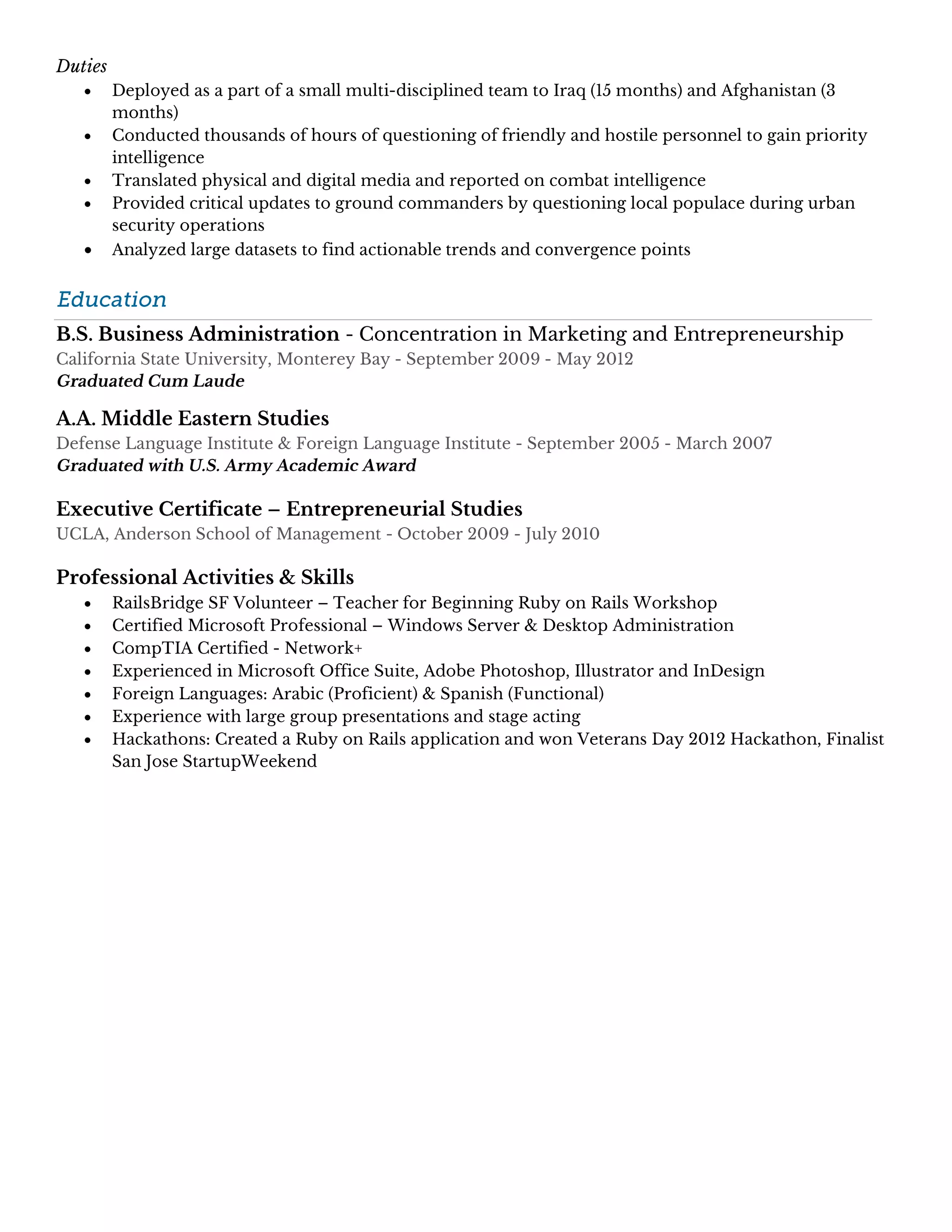 Isaac elias resume | PDF