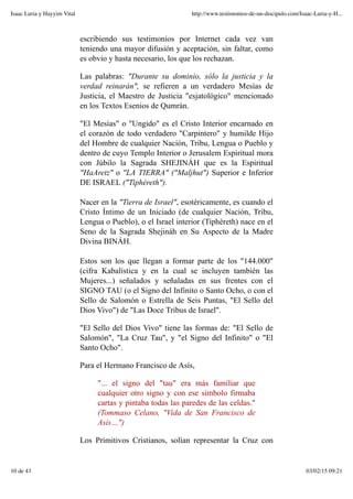 Isaac luria y hayyim vital | PDF