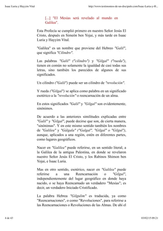 Isaac luria y hayyim vital | PDF