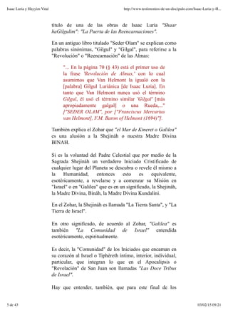 Isaac luria y hayyim vital | PDF