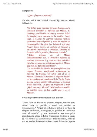 Isaac luria y hayyim vital | PDF