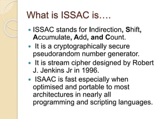 Isaac stream cipher | PPT