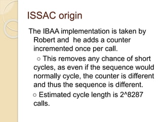 Isaac stream cipher | PPT