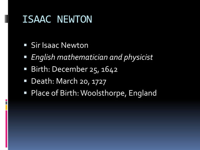 Isaac newton | PPT