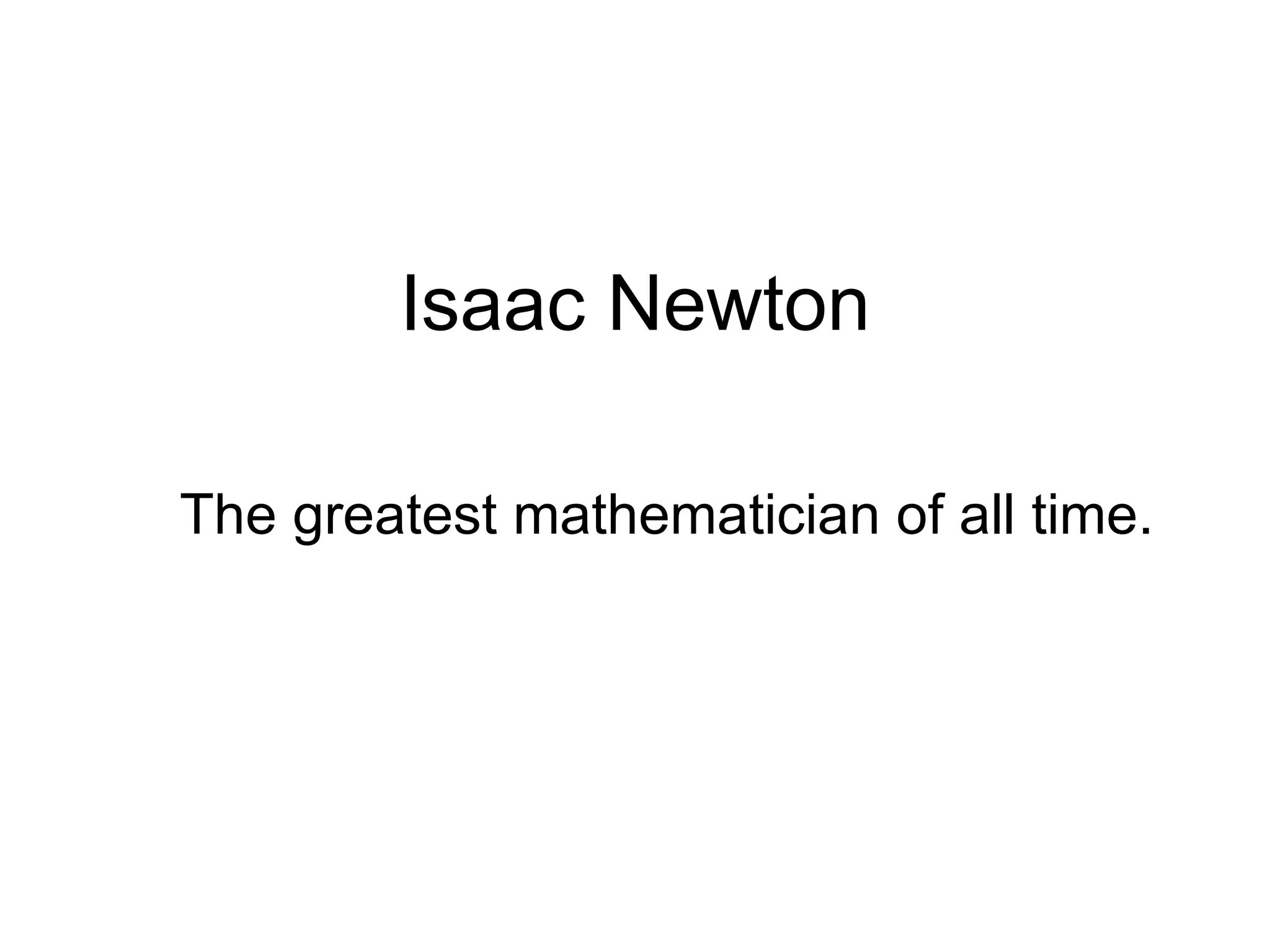 Isaac newton | PPT