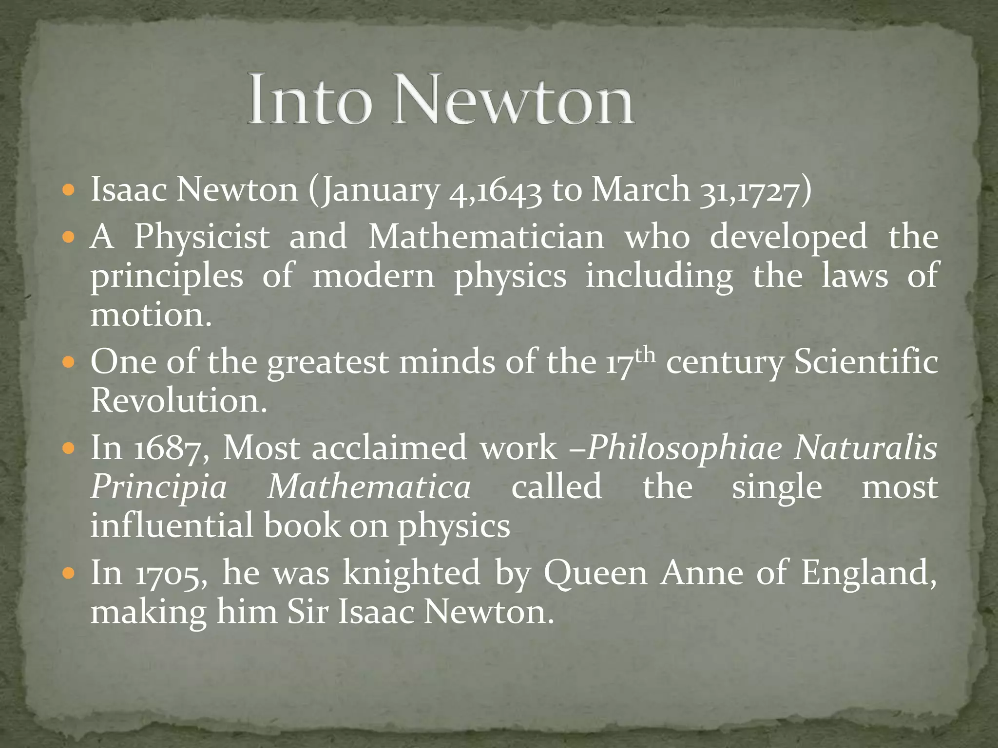 About Isaac newton | PPTX