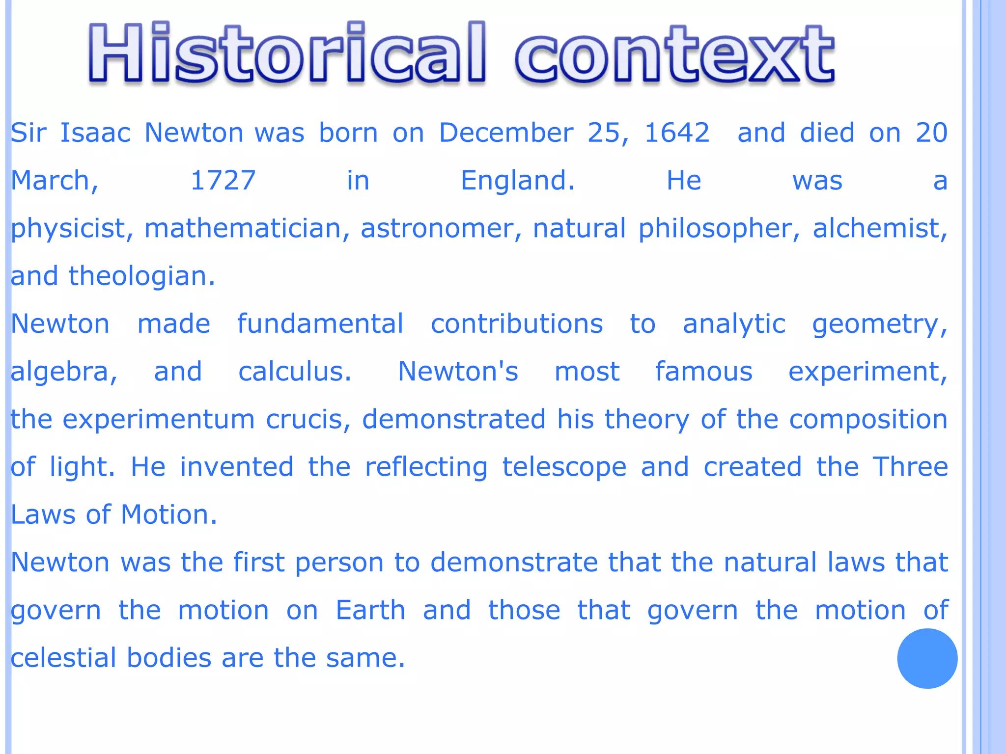 isaac newton | PPT