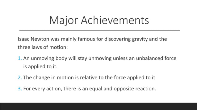 Isaac Newton - One of History's Greatest Scientists.pptx