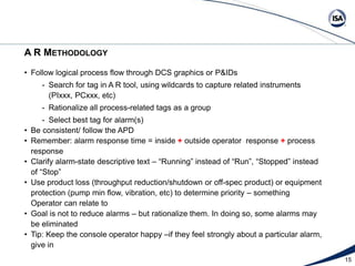 Isa art of alarm rationalization conley 8 26 17 | PPT