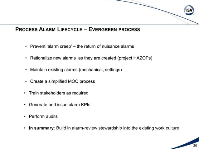 Isa art of alarm rationalization conley 8 26 17 | PPT