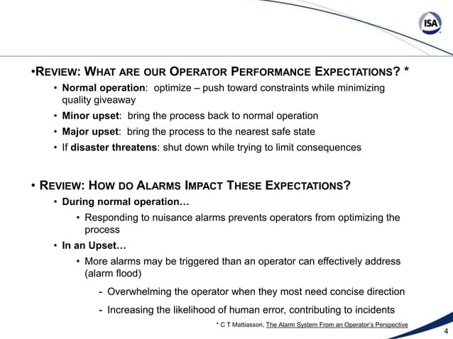 Isa art of alarm rationalization conley 8 26 17 | PPT