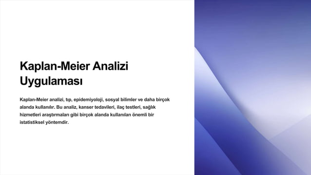 Survival Analizi ve Kaplan Meier-Analizi | PPT