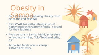 Modeling Future Patterns of Obesity in American Samoa | PPT
