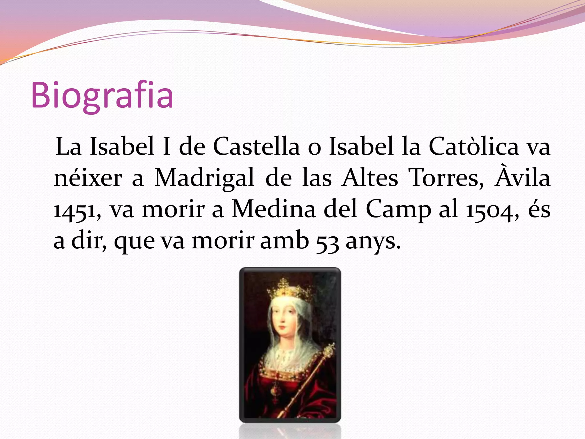 Isabel i de castella | PPTX