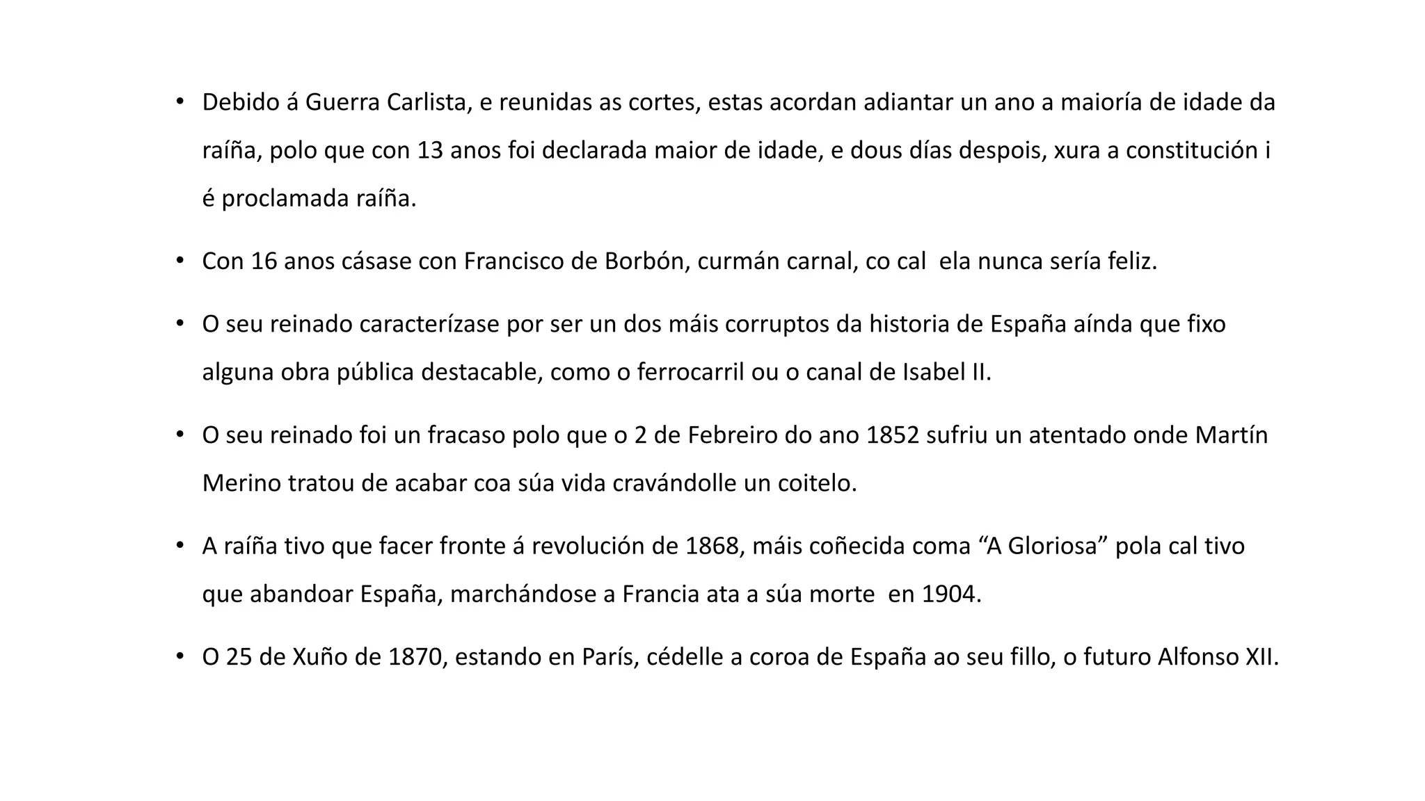 Isabel II. André del Río | PPT