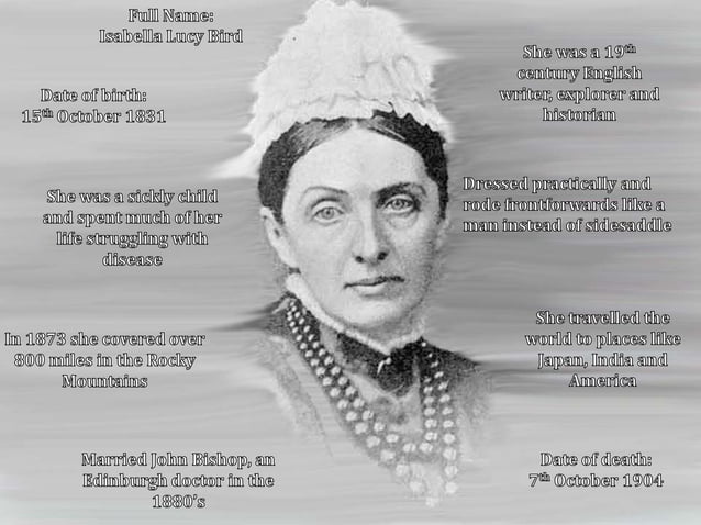 Isabella Bird - Pupil Presentation on the character and links with Much ...