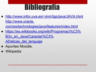 Características Java | PDF | Programming Languages | Computing