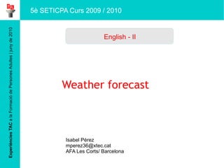 Weather forecast | PPT