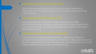 Isab informatica strategie di Cyber Security | PPT
