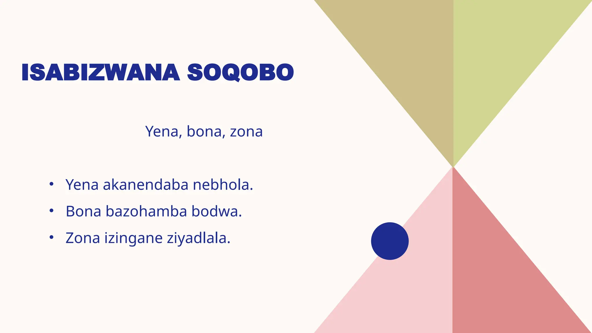 IsisZulu Isabizwana nezinhlobo zesabizwana.pptx