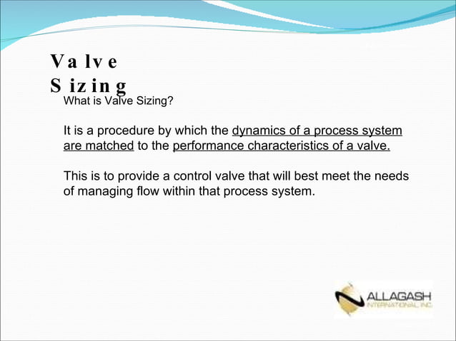 Basic Control Valve Sizing and Selection | PPT | Medical Health