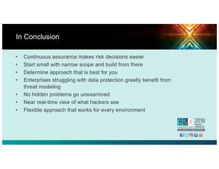 Isaca csx2018-continuous assurance | PPT