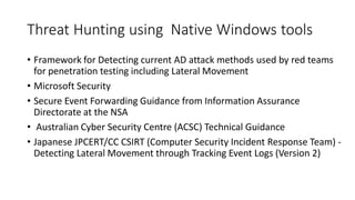 ISACA -Threat Hunting using Native Windows tools .pdf