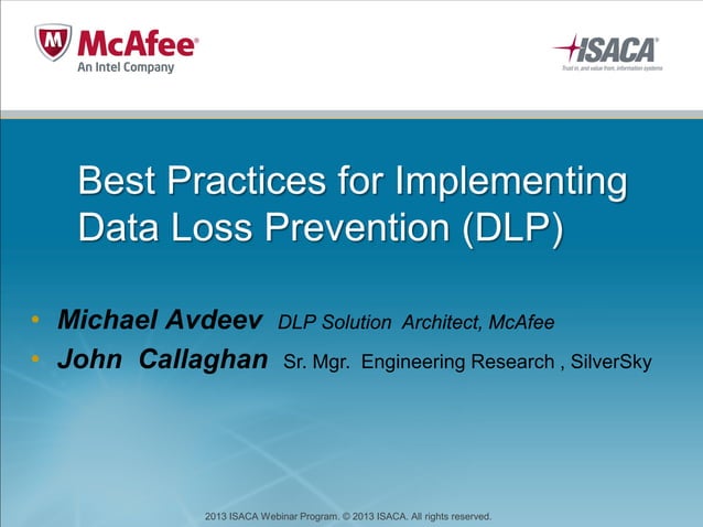 Best Practices for Implementing Data Loss Prevention (DLP) | PDF