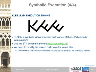 Program Analysis: a security perspective | PPT