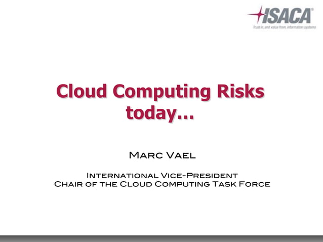 ISACA Cloud Computing Risks | PDF