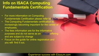 ISACA Computing Fundamentals Exam Overview and Tips.pdf