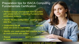 ISACA Computing Fundamentals Exam Overview and Tips.pdf