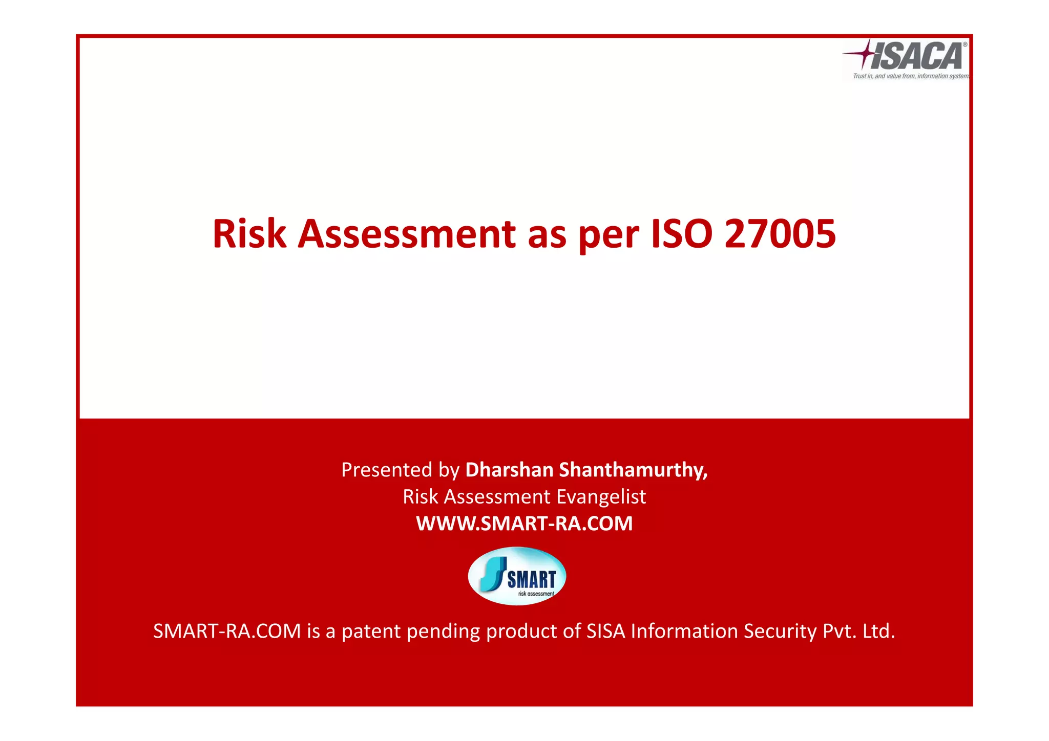 ISO 27005 Risk Assessment | PDF | Information and Network Security ...