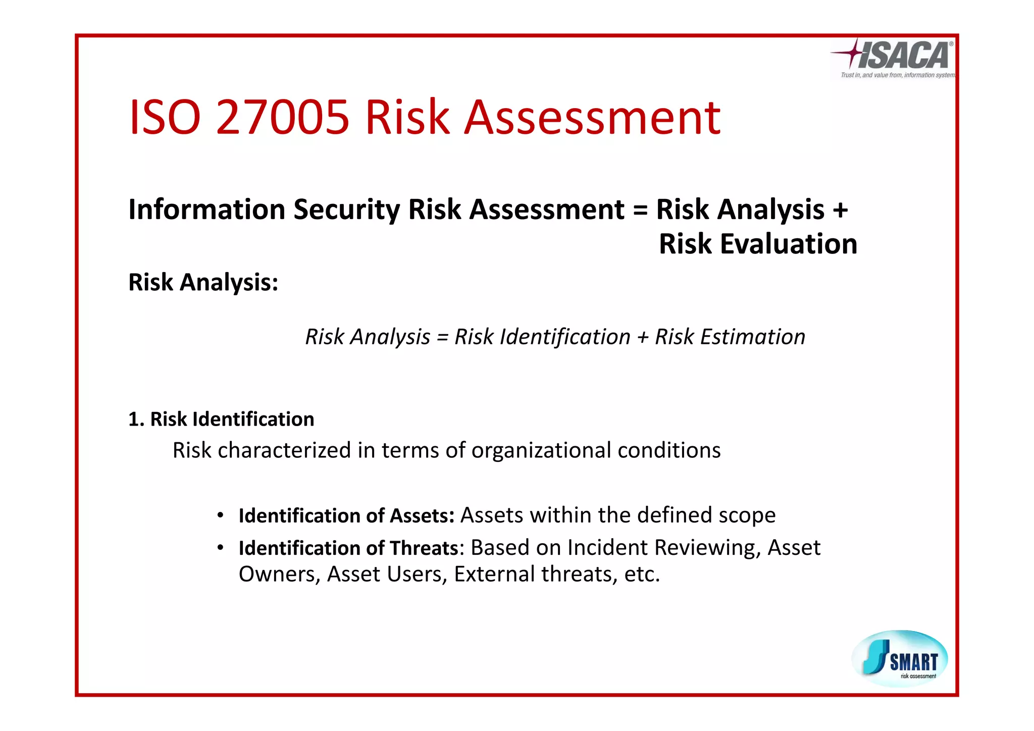ISO 27005 Risk Assessment | PDF