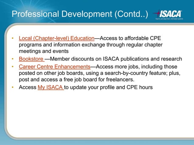ISACA Member Benefits | PPSX