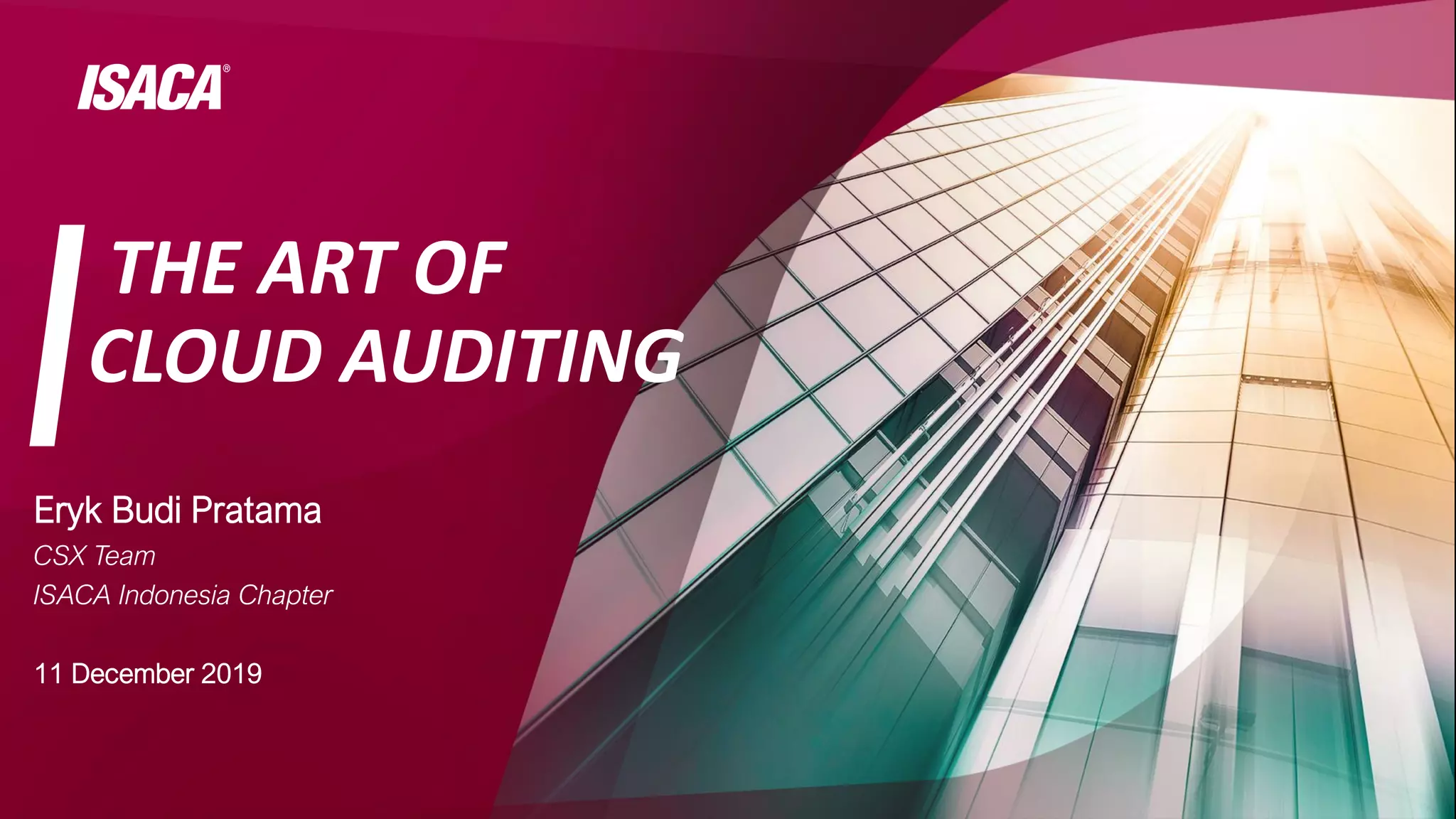 The Art of Cloud Auditing - ISACA ID | PPT