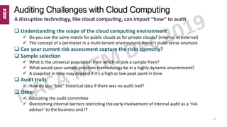The Art of Cloud Auditing - ISACA ID | PPT