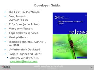 Matteo Meucci OWASP Testing Guide v4 | PDF