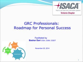ISACA Victoria Chapter: GRC Professionals-Road map for Personal Success ...
