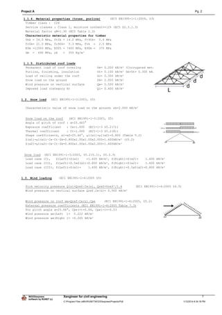 Exemplu de calcul şarpantă din lemn folosind programul WoodExpress | PDF
