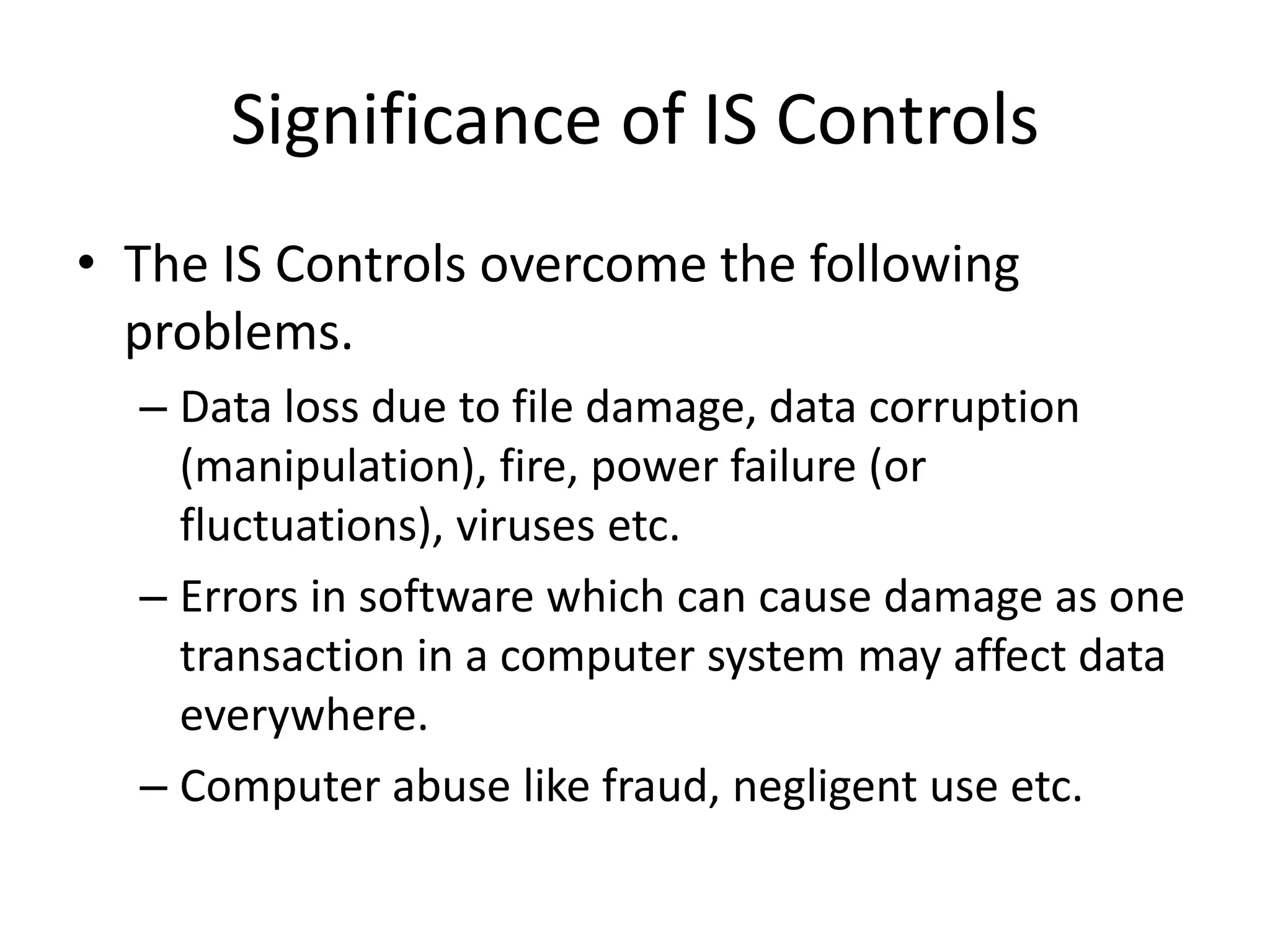 Information System Architecture and Audit Control Lecture 1 | PPTX