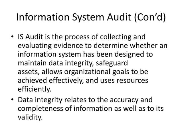 Information System Architecture and Audit Control Lecture 1 | PPTX | Information Services ...