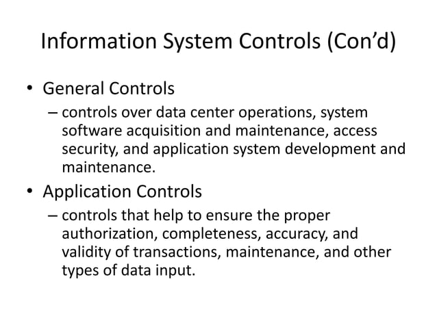 Information System Architecture and Audit Control Lecture 1 | PPTX | Information Services ...
