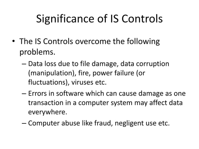 Information System Architecture and Audit Control Lecture 1 | PPTX | Information Services ...