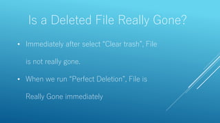 Is a deleted file really gone | PDF | Data Storage and Warehousing ...