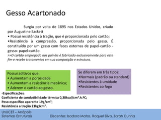 Isadora Matos, Raquel Silva, Sarah Cunha - Estruturas em Gesso | PDF