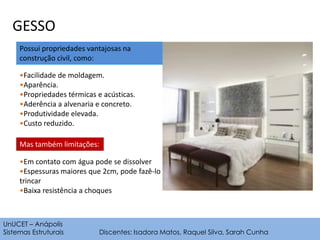 Isadora Matos, Raquel Silva, Sarah Cunha - Estruturas em Gesso | PDF