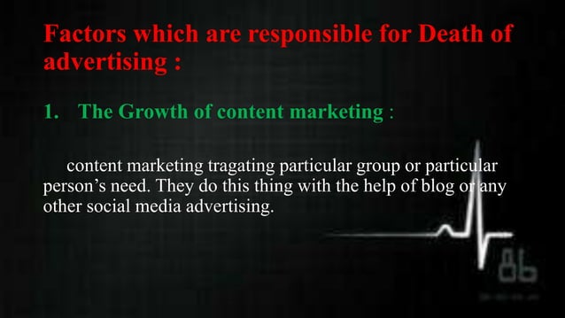 Is advertising dead | PPT