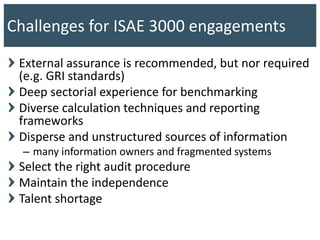 International Standard on Assurance Engagements ISAE 3000 Audits | PPTX