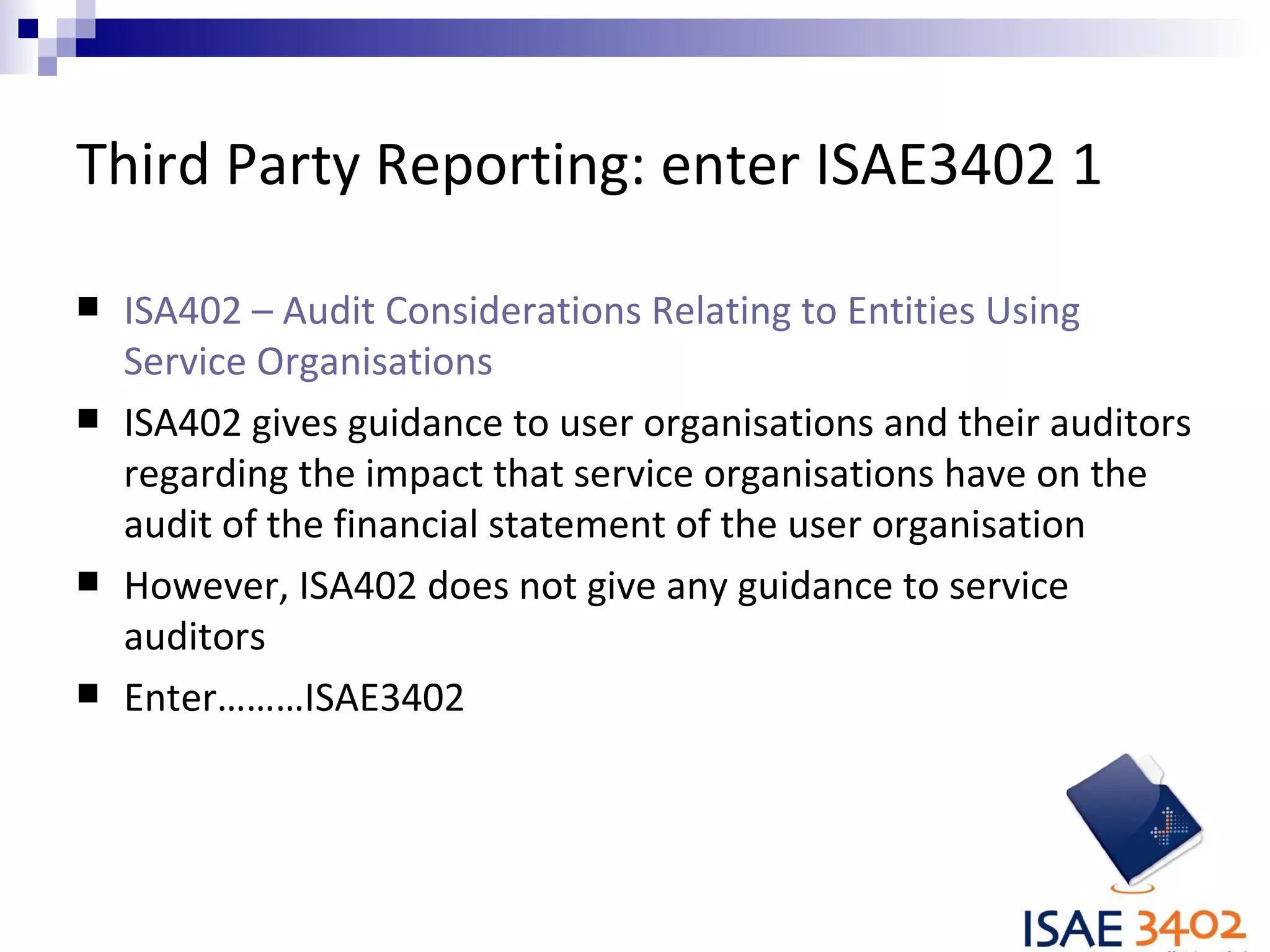 Isae 3402 Abstract | PPT